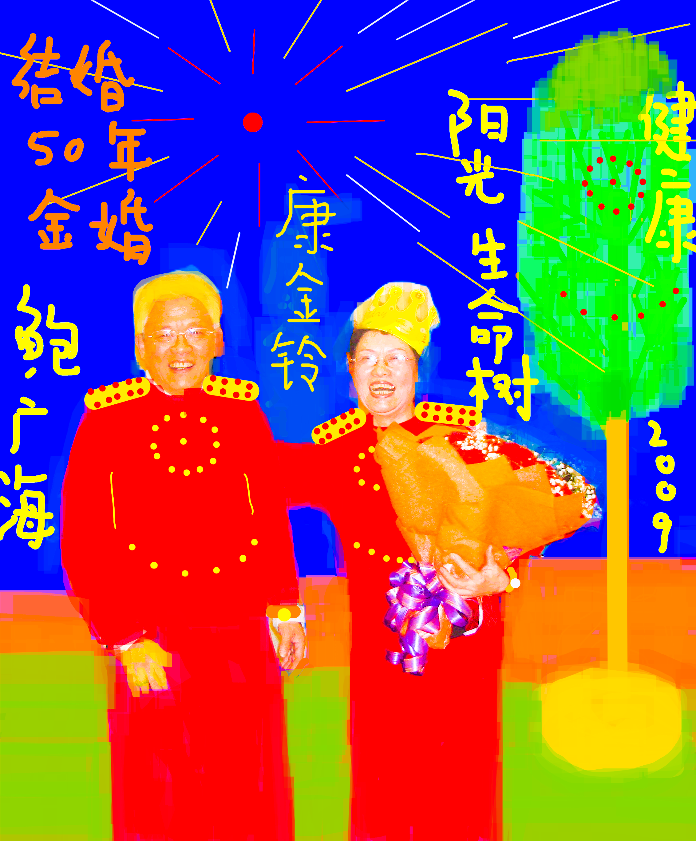 2009我姑姑康金铃姑姑父鲍广海得到健康阳光生命树-人类做阳光人，在阳光生存界面战胜AI神经电磁波犯罪-个人相册-尊重正义-万维博客-万维读者 ...